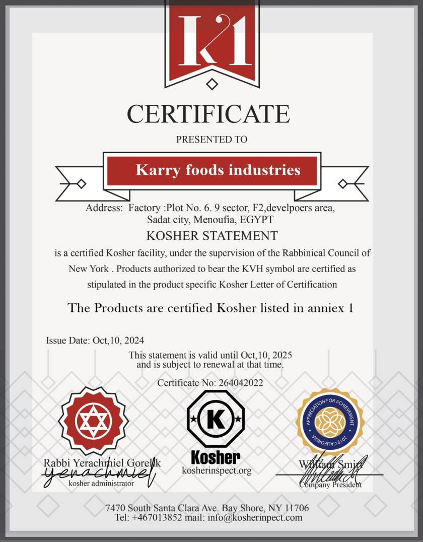 Quality – Karry Food Industries